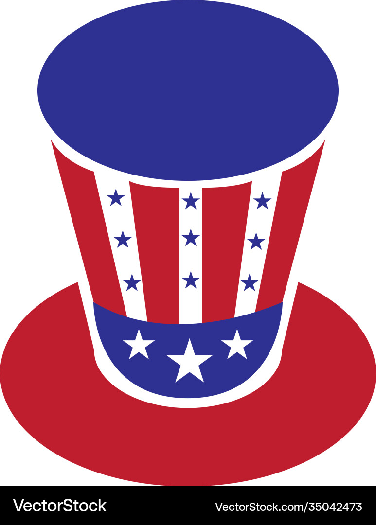 Hat isolated on white background Royalty Free Vector Image