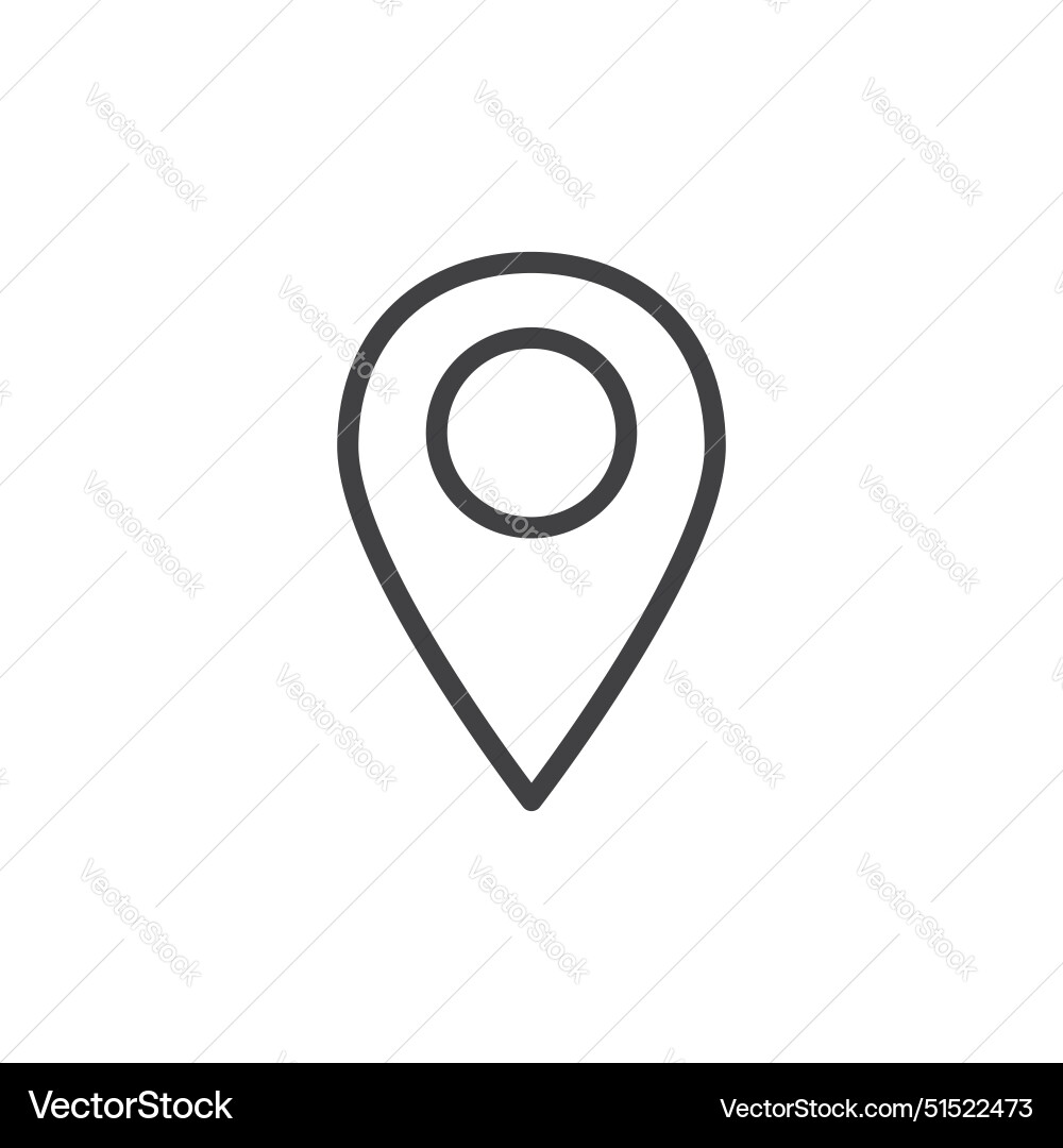 Map marker icon Royalty Free Vector Image - VectorStock
