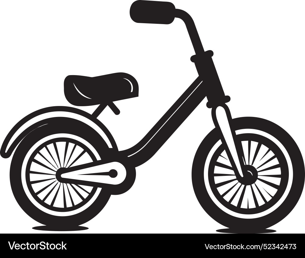 Tricycle blueprint outline Royalty Free Vector Image