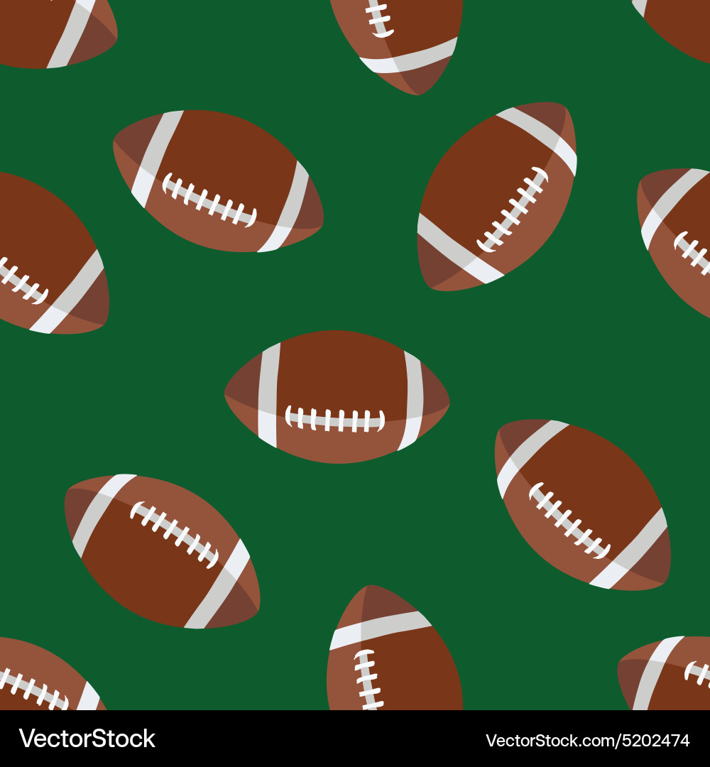 American football pattern Royalty Free Vector Image
