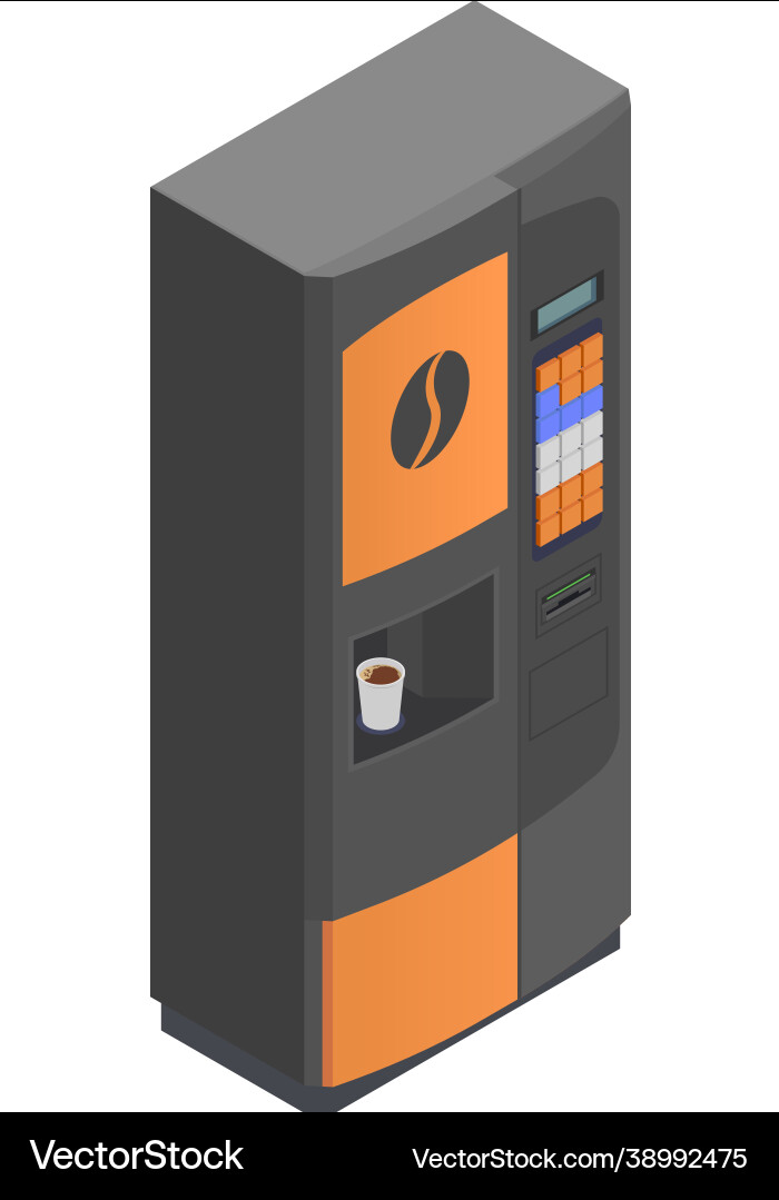 Coffee vending machine Royalty Free Vector Image