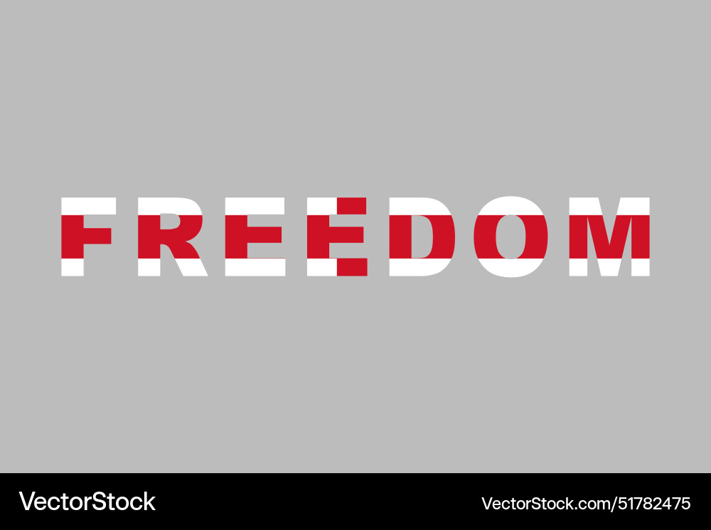 Freedom word with england heart shape Royalty Free Vector