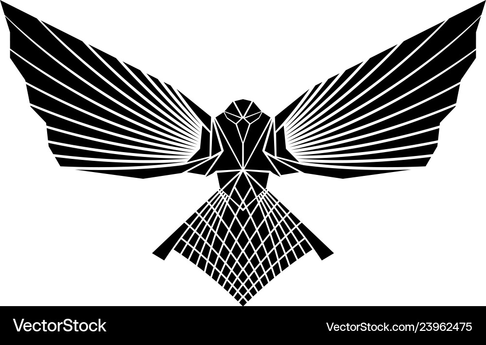 Sacred Raven Symbol Royalty Free Vector Image - VectorStock