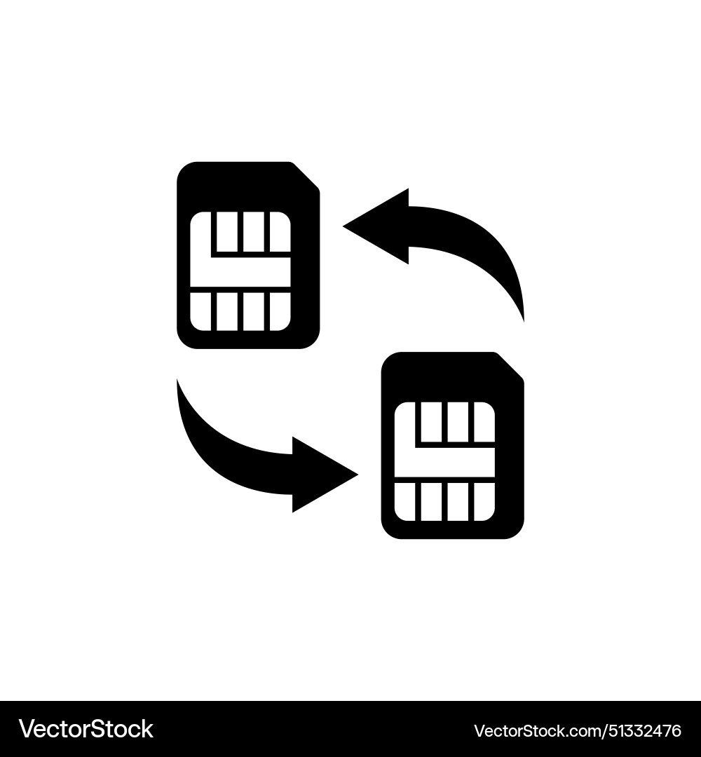 A simple icon depicting the transfer or migration Vector Image