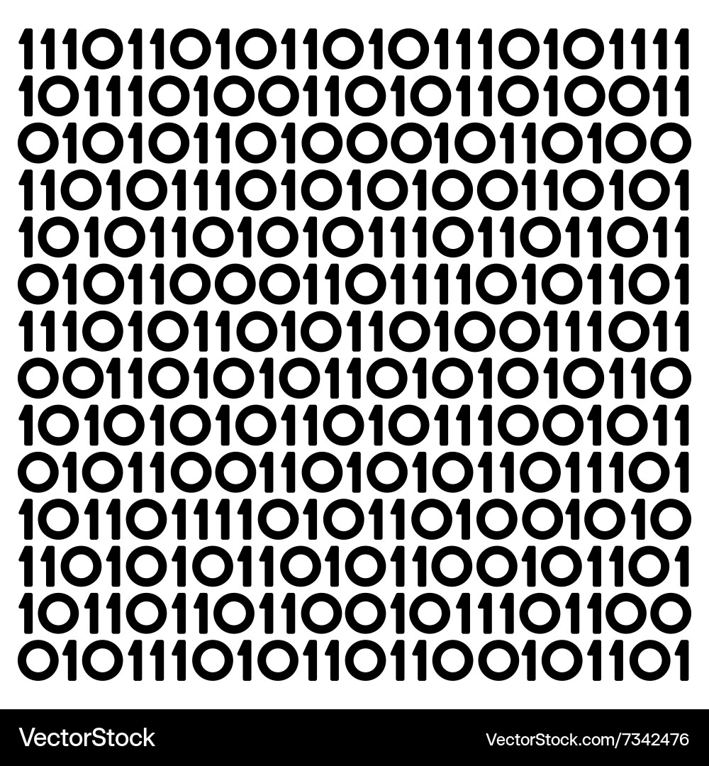 Binary digital background Royalty Free Vector Image