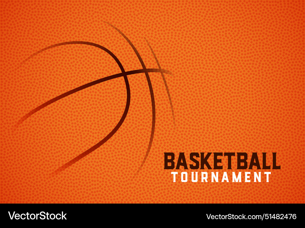 Creative basketball tournament background Vector Image