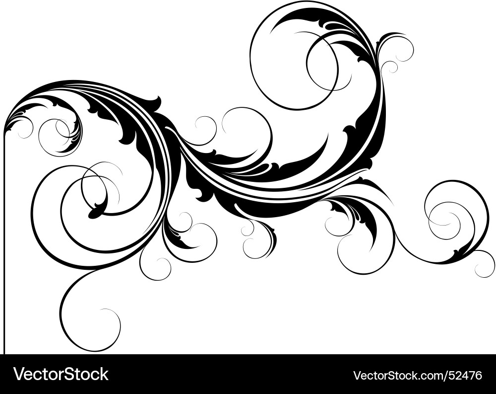 Flourish element Royalty Free Vector Image - VectorStock