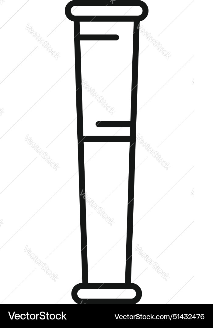 Isolated of test tube Royalty Free Vector Image