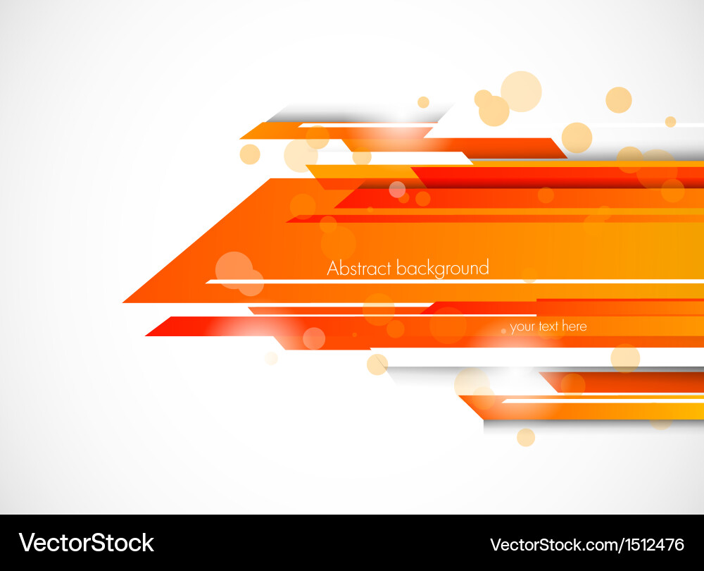 Modern Tech Orange Background Royalty Free Vector Image