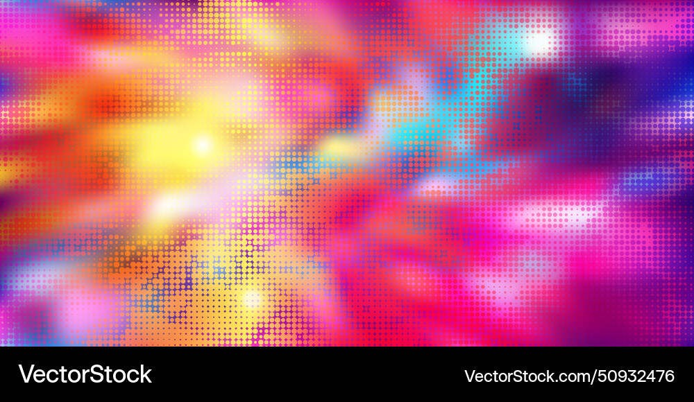 Neon purple disco music background with halftone Vector Image