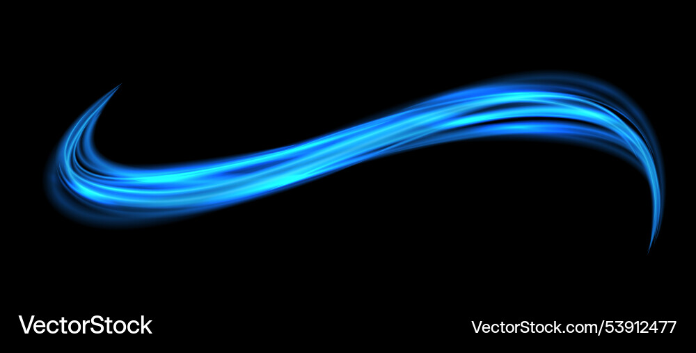 Abstract blue speed light lines neon glowing Vector Image