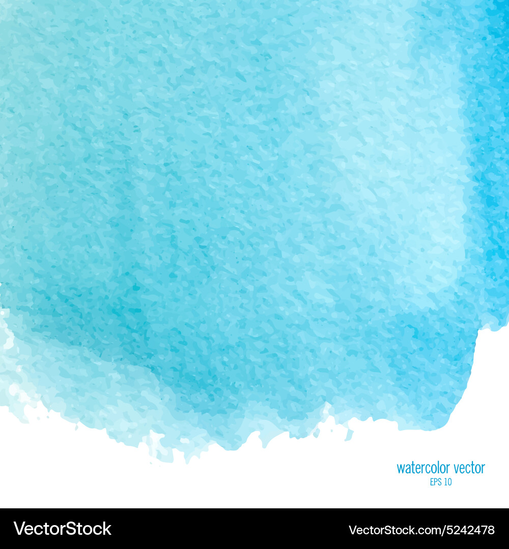 Blue Watercolor Splash Background Royalty Free Vector Image