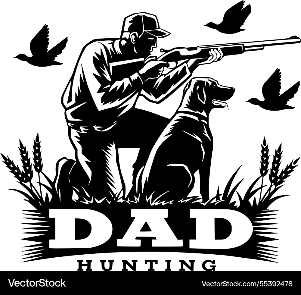 Deer Hunting Svg Dad Royalty Free Vector Image