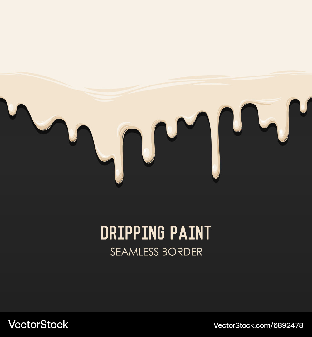 Dripping paint seamless border Royalty Free Vector Image