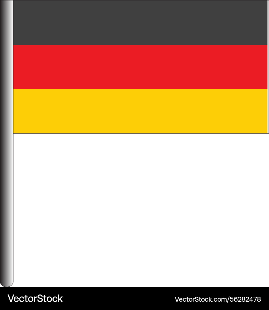 Germany flag icon Royalty Free Vector Image - VectorStock