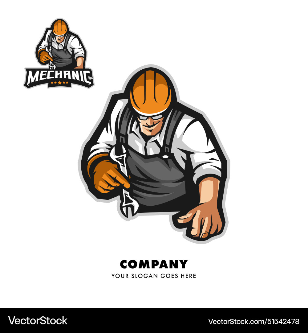 Mechanic man Royalty Free Vector Image - VectorStock