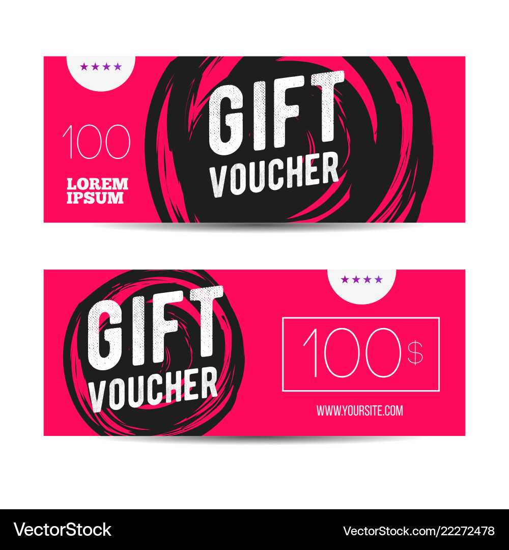 Voucher gift for shop with offer template Vector Image