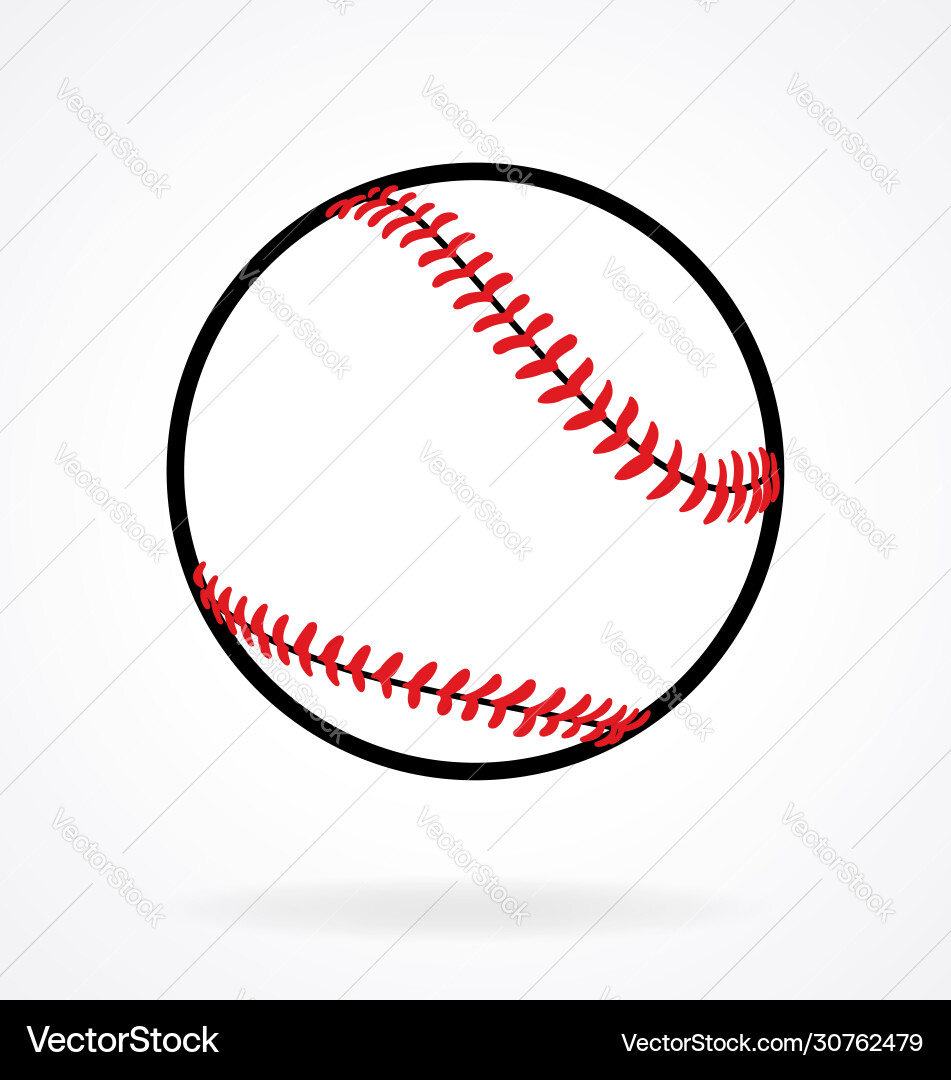 Baseball Icon Royalty Free Vector Image - VectorStock