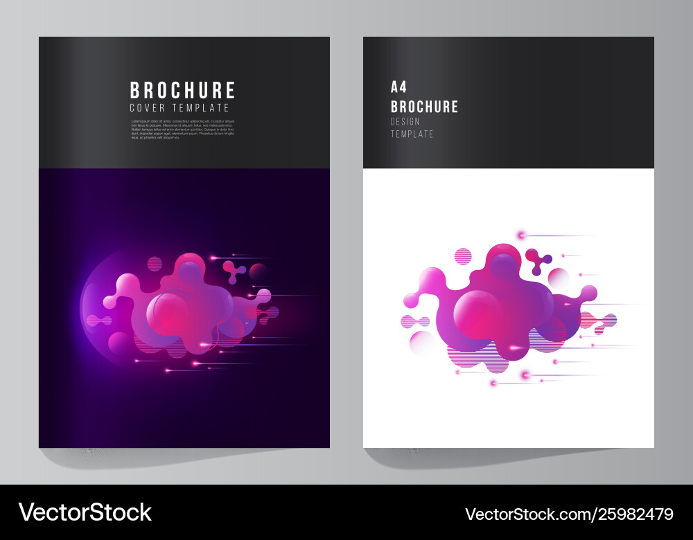 Layout a4 format modern cover Royalty Free Vector Image