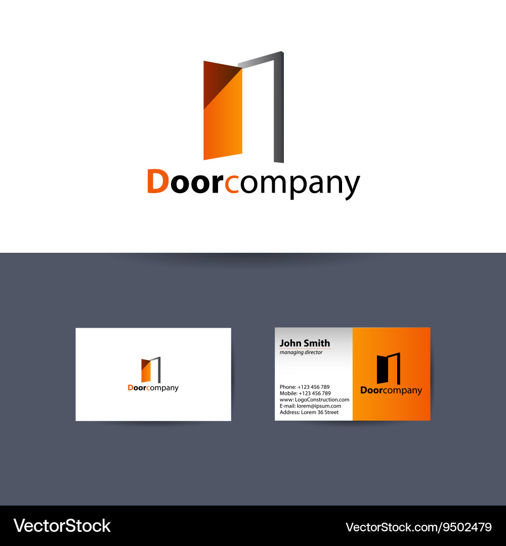 Modern Door Logo Royalty Free Vector Image - VectorStock