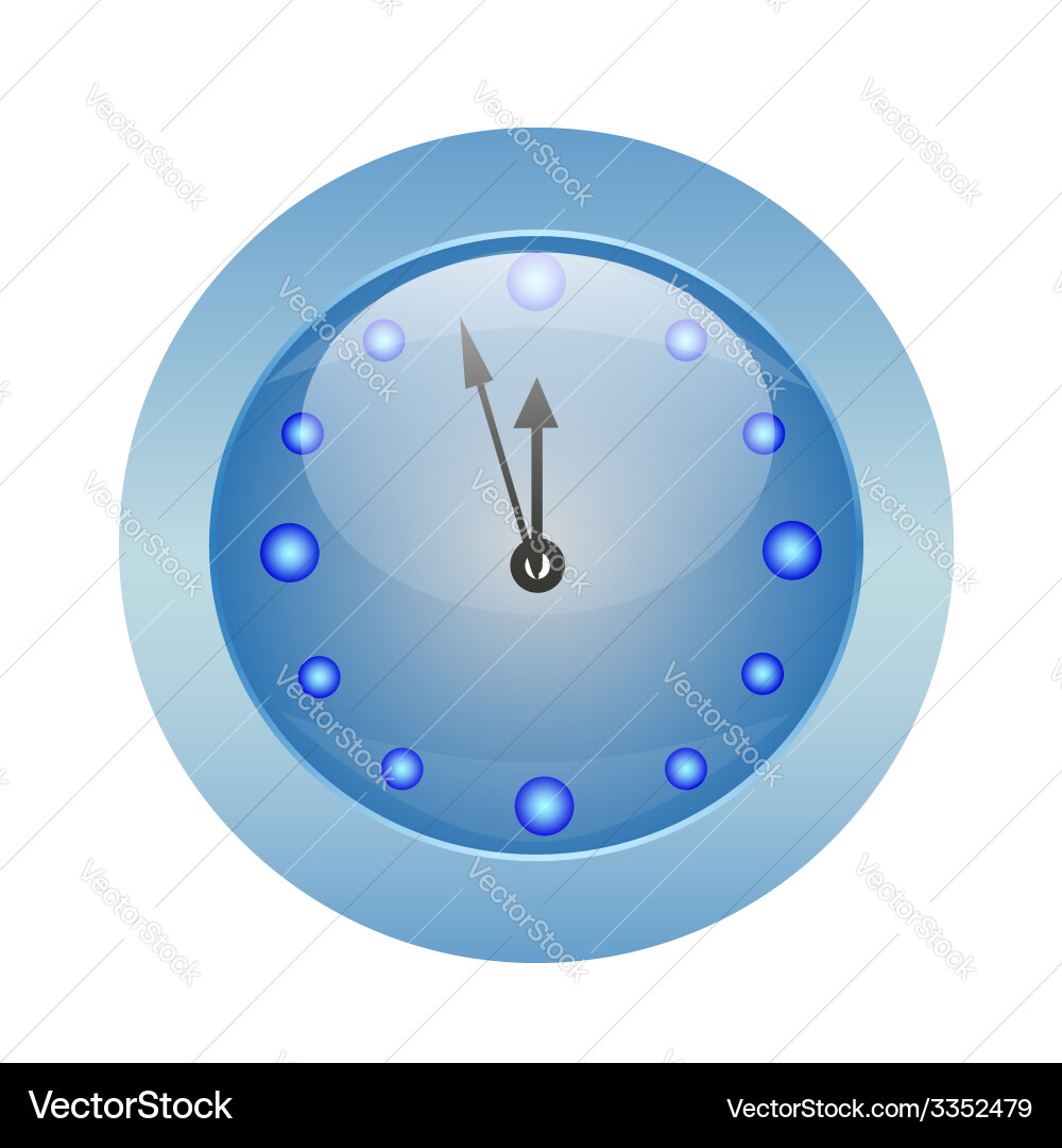 Round Clock Face Royalty Free Vector Image - VectorStock
