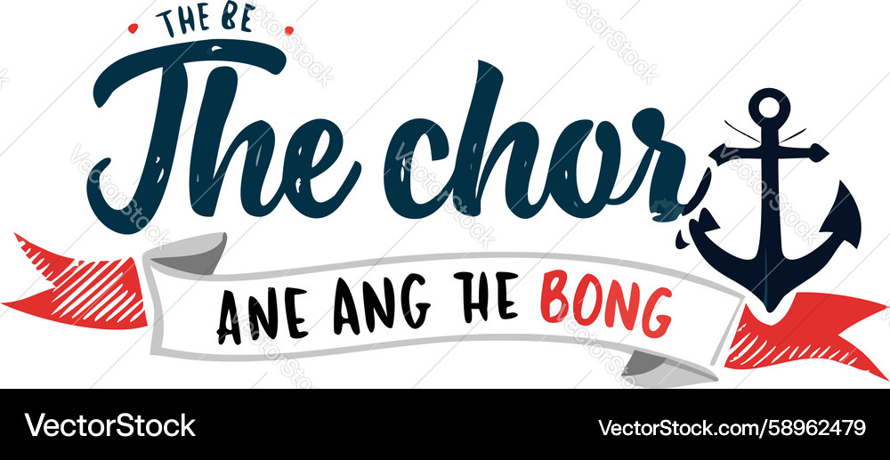 Vintage Nautical Anchor Emblem – Royalty-Free Vector | VectorStock