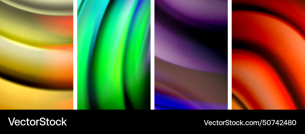 Blurred color line backgrounds Royalty Free Vector Image