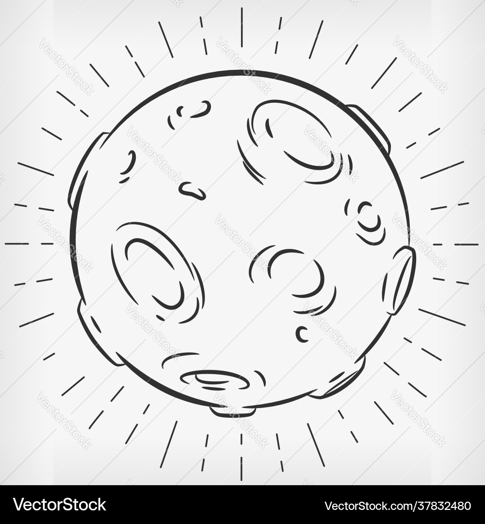 Drawn Images Of A Full Moon 4,900+ Moon Phases Cycle Stock