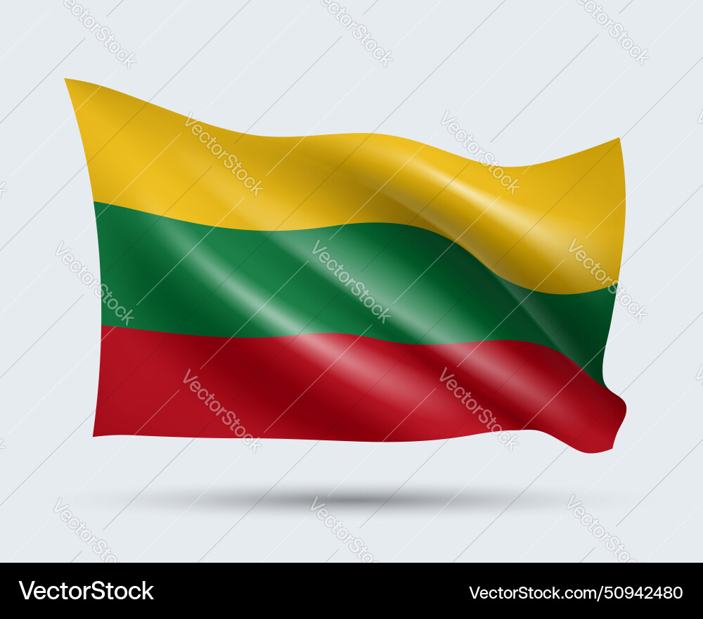 Lithuania flag Royalty Free Vector Image - VectorStock