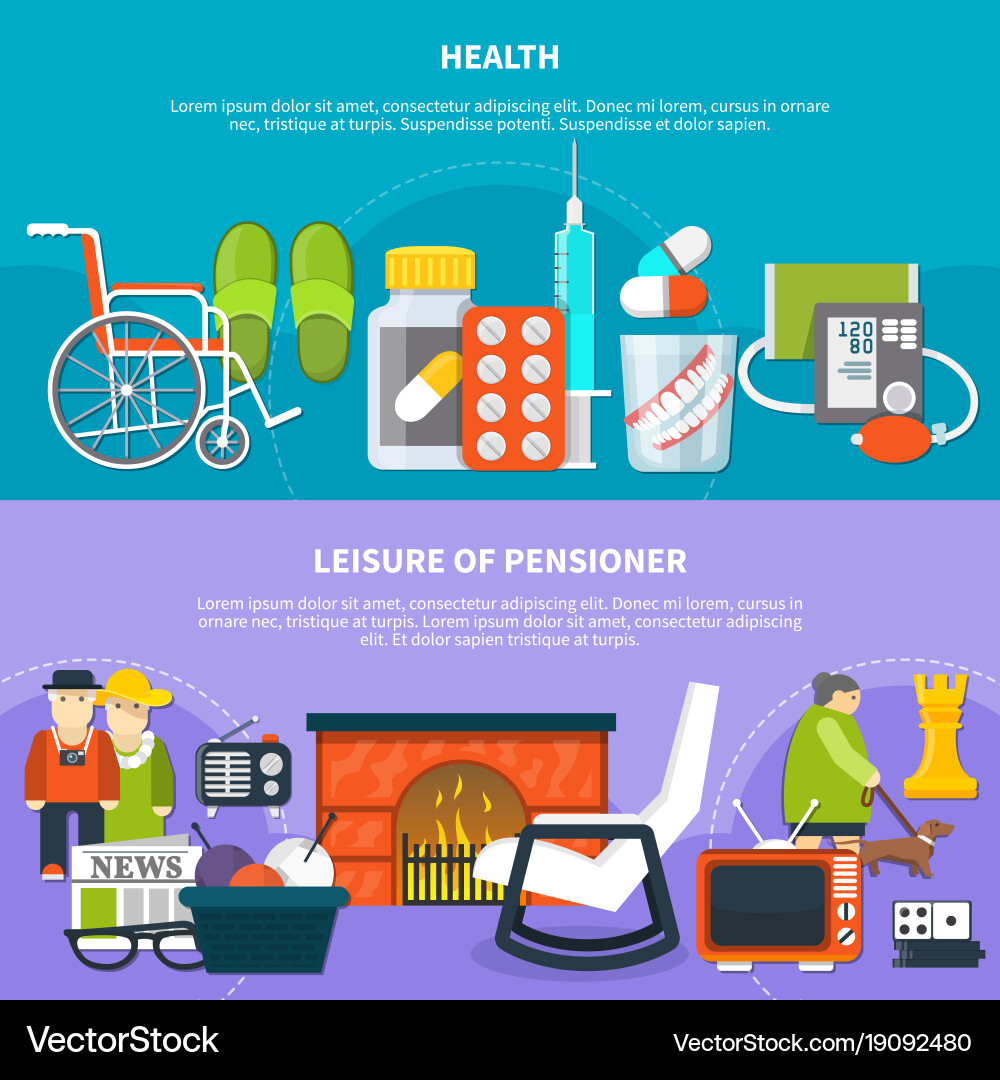 Two colored banner set Royalty Free Vector Image