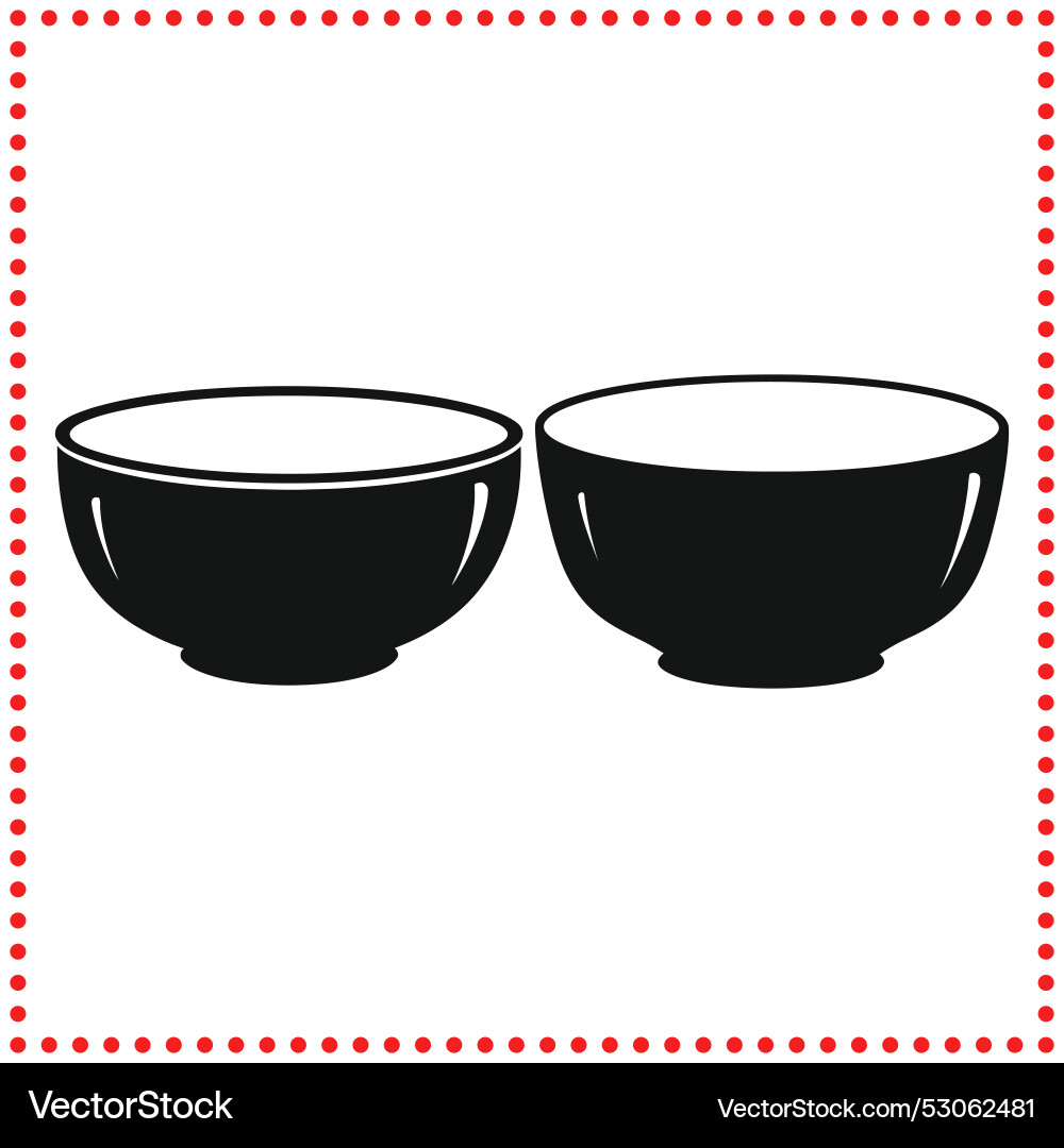 Contemporary bowls crafted for everyday elegance Vector Image