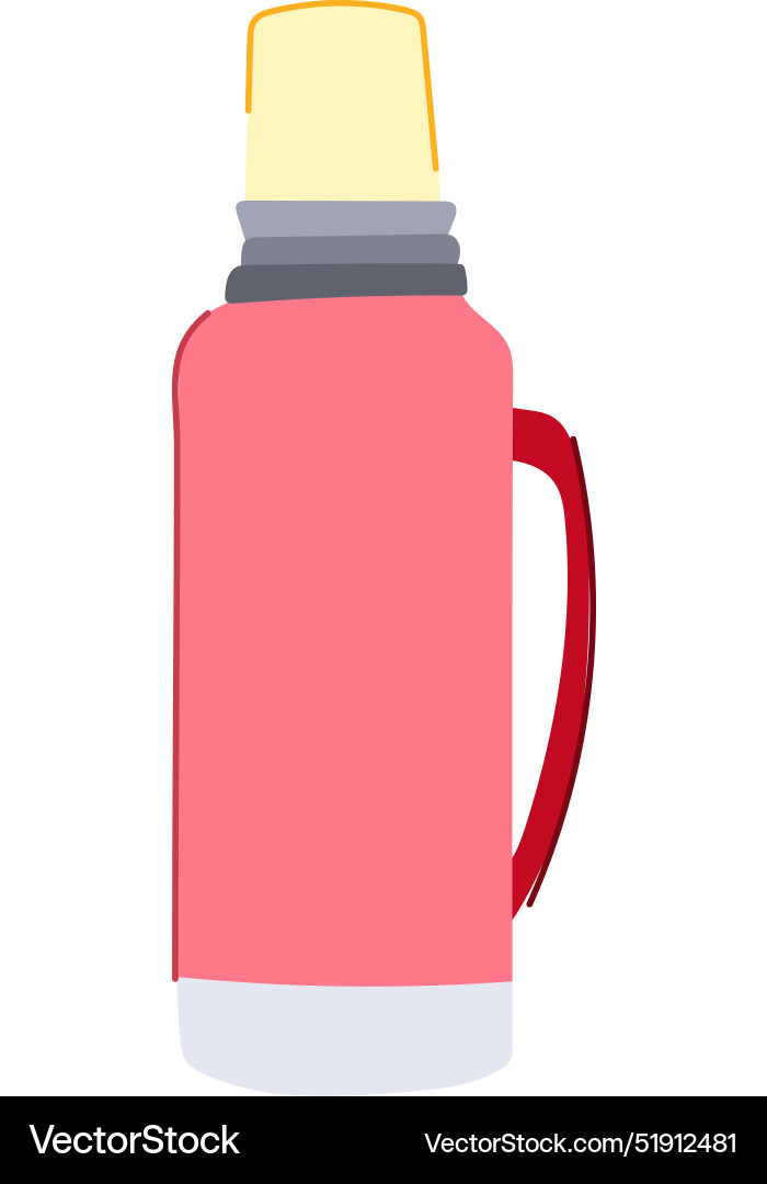 Mockup thermos bottle cartoon Royalty Free Vector Image
