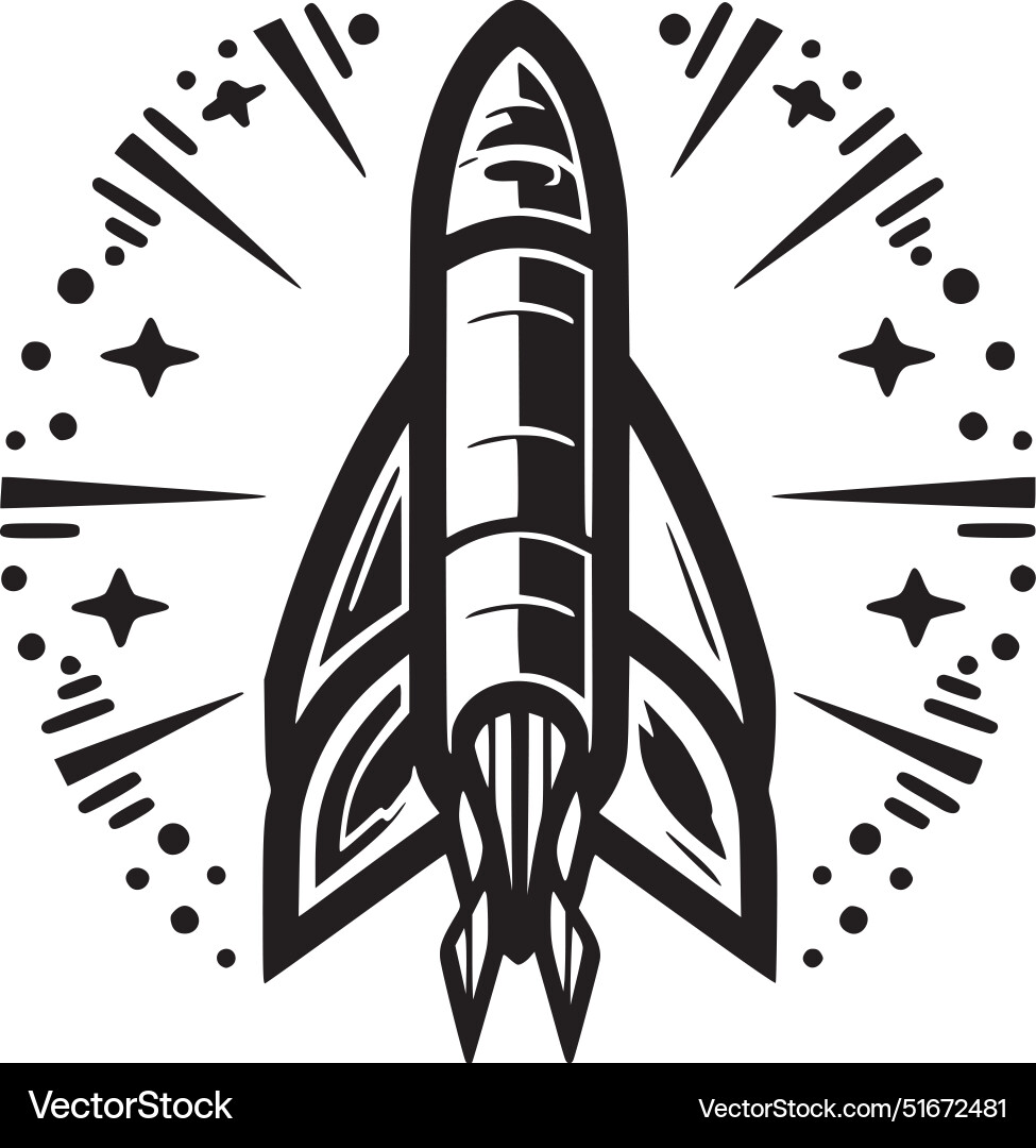 Space - high quality logo - ideal for t-shirt Vector Image