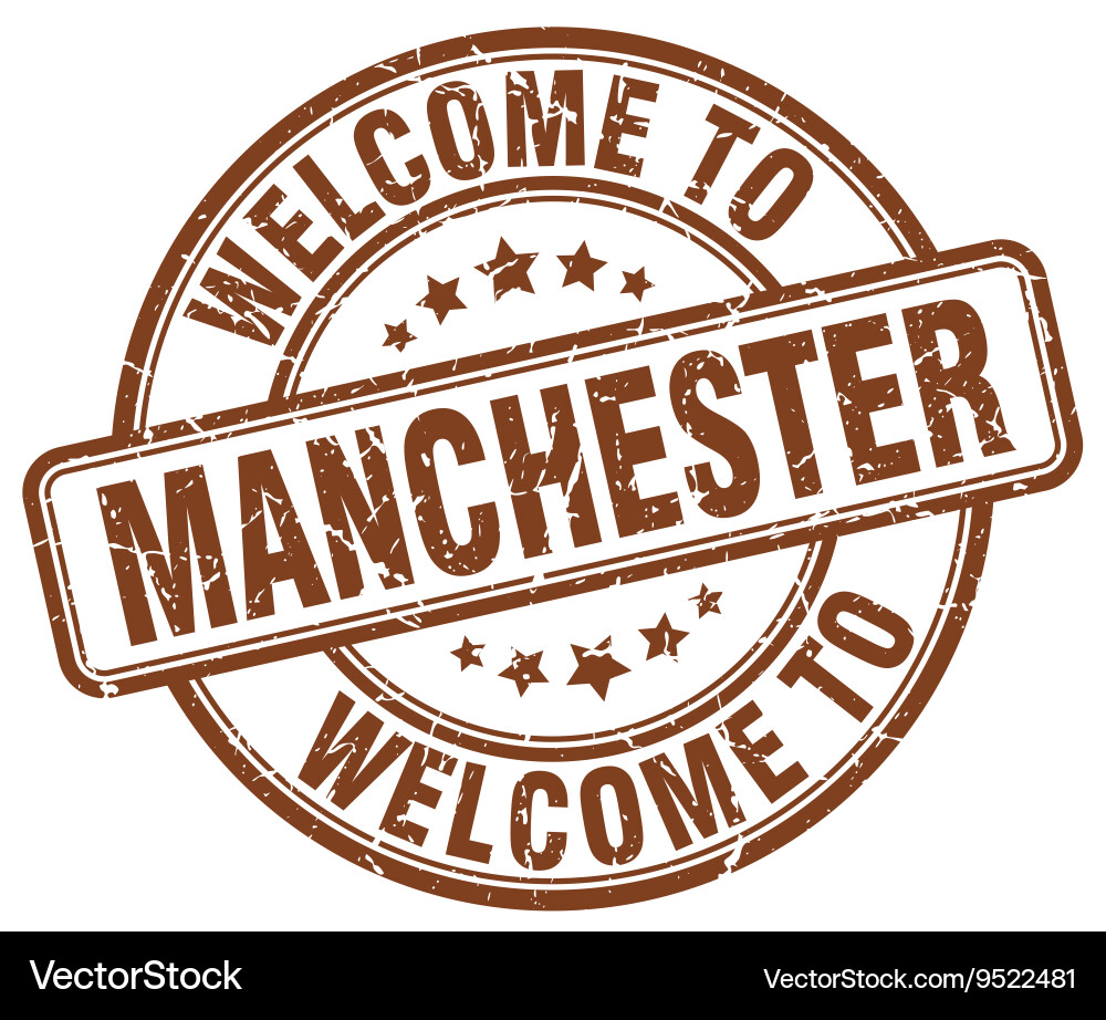 Welcome to manchester Royalty Free Vector Image