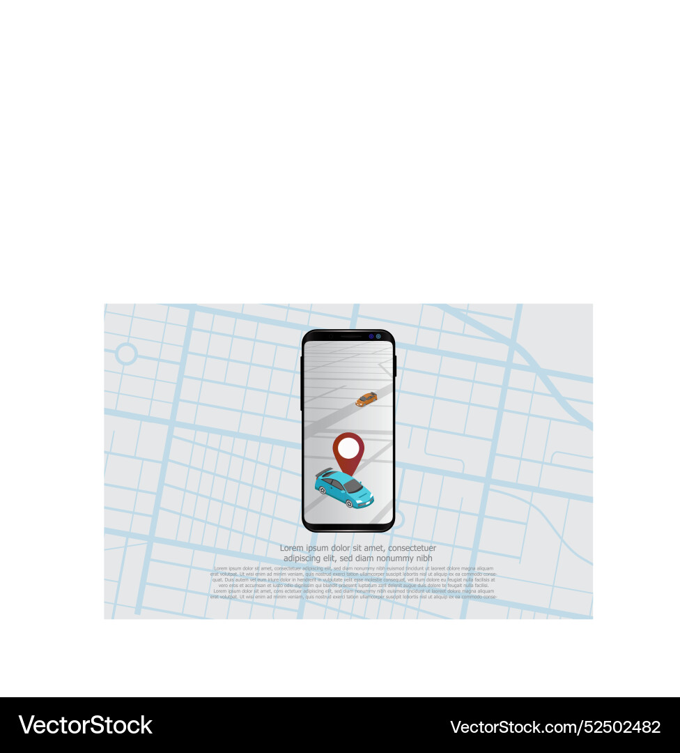 Abstract background of car service mobile tablet Vector Image