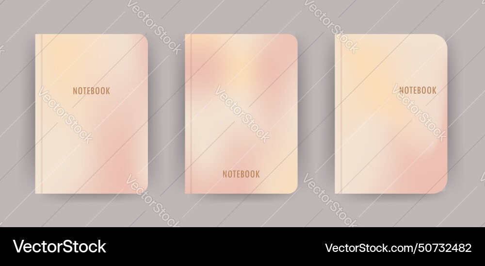 Cover page notebook collection templates Vector Image