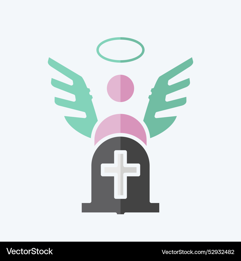 Icon dead related to seath symbol doodle style Vector Image