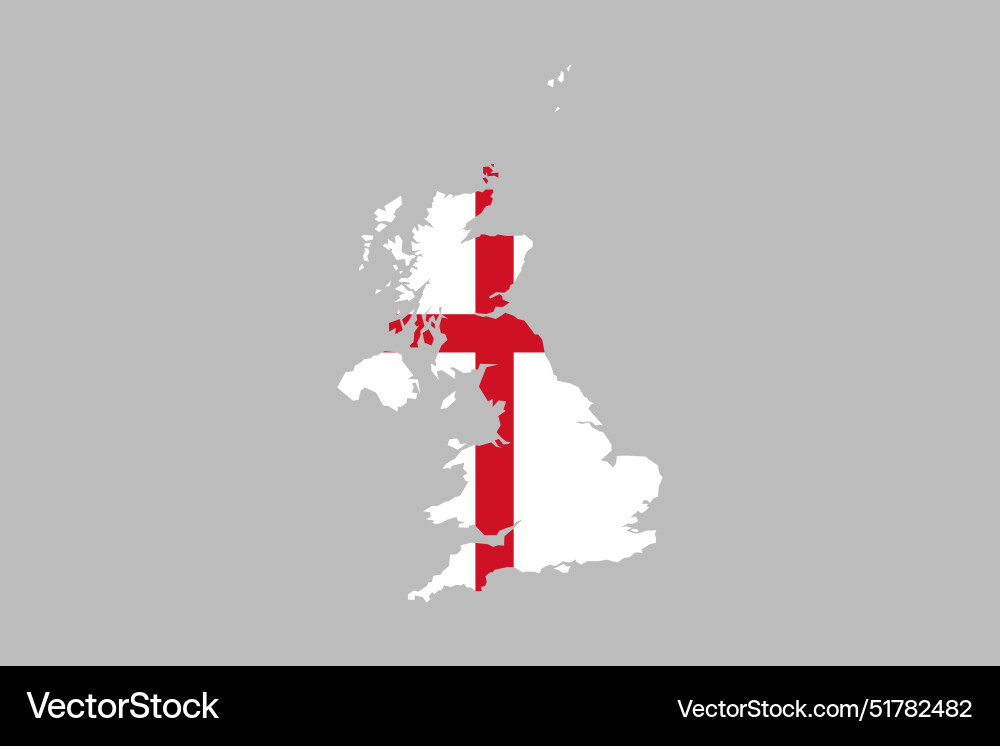 Map of the england Royalty Free Vector Image - VectorStock
