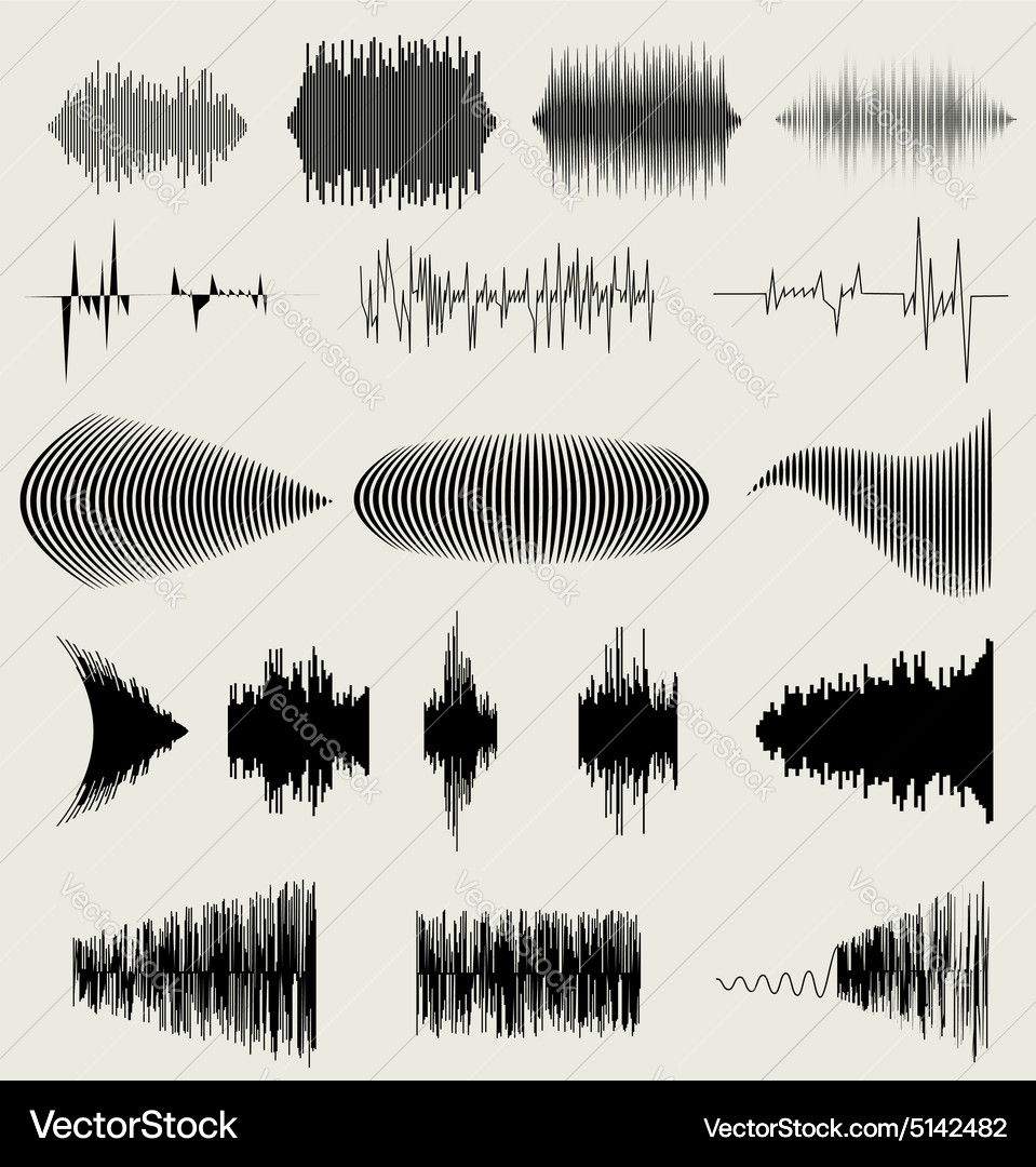 Sound Wave Frequency Analyzer Royalty Free Vector Image