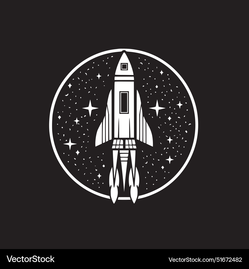 Space - high quality logo - ideal for t-shirt Vector Image