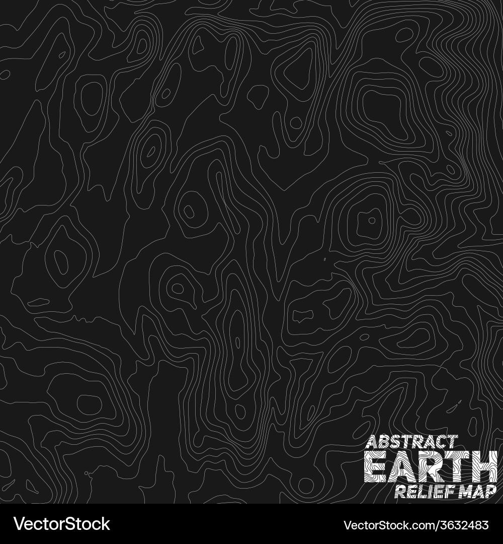 Abstract earth relief map Royalty Free Vector Image