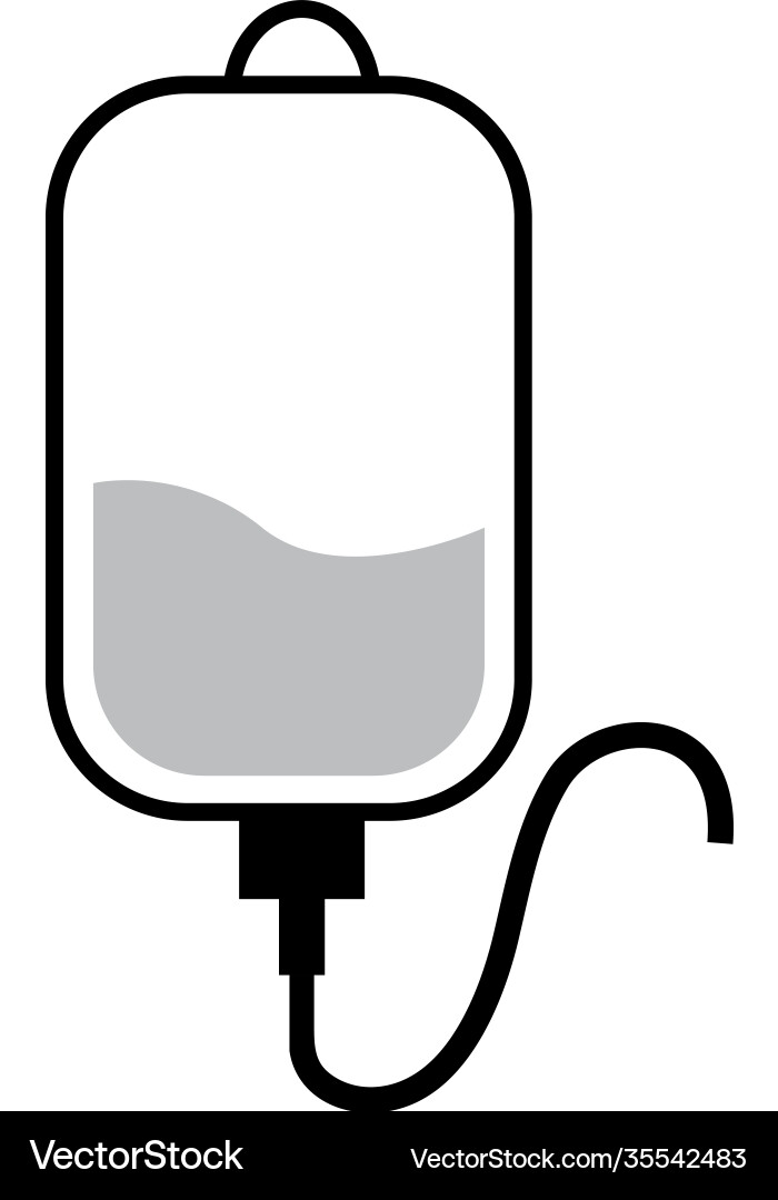 Intravenous Infusion Icon Royalty Free Vector Image
