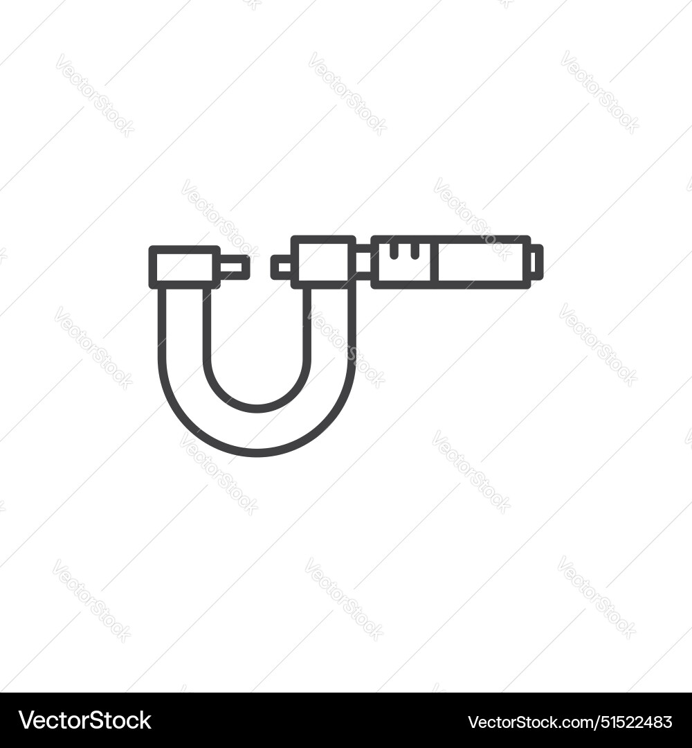 Mikrometer Icon Lizenzfreies Vektorbild - VectorStock