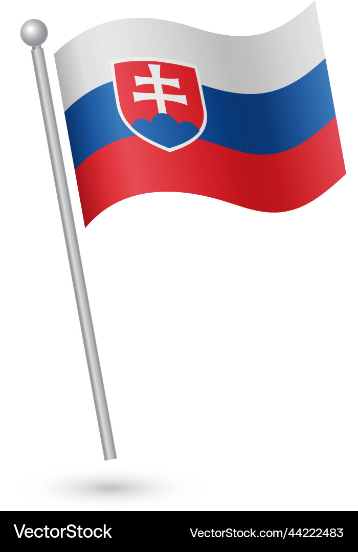 Slovakia national flag Royalty Free Vector Image