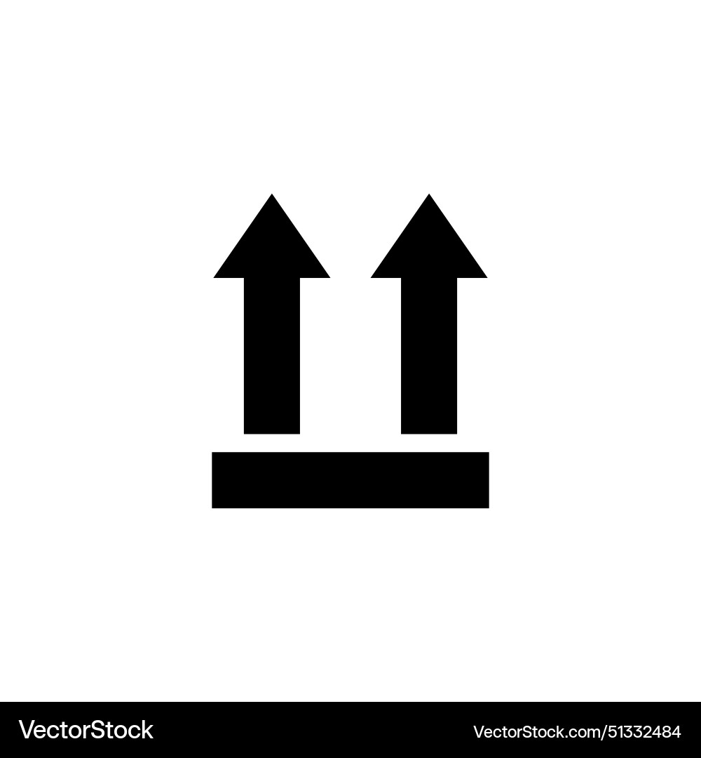 A simple black and white icon depicting two Vector Image