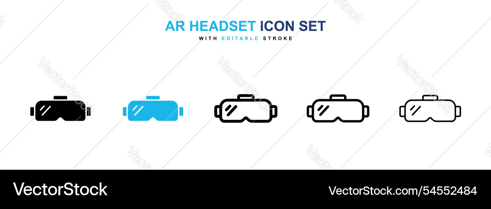 Ar headset icon Royalty Free Vector Image - VectorStock