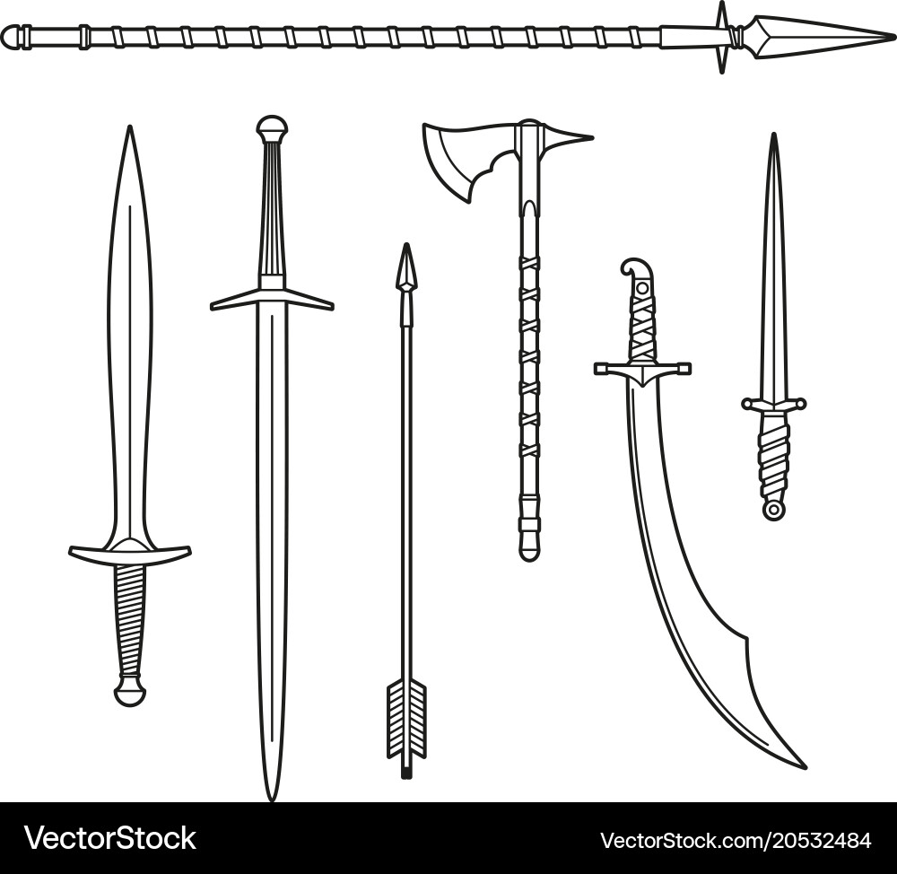 Arm set Royalty Free Vector Image - VectorStock