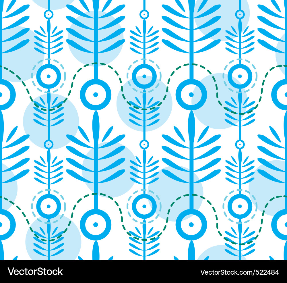 Blue seamless pattern Royalty Free Vector Image