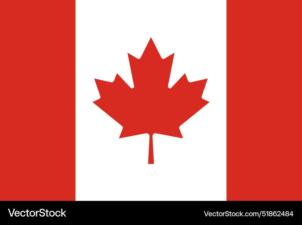 Canada flag Royalty Free Vector Image - VectorStock