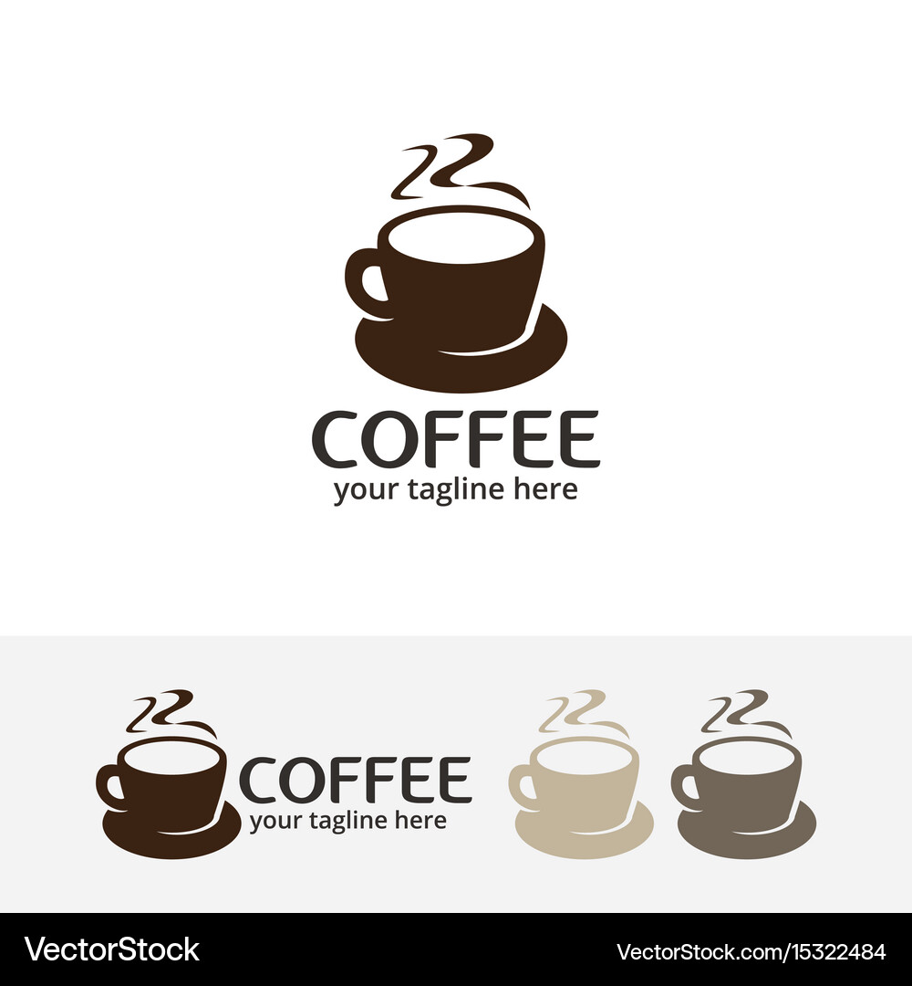 Coffee cafe logo Royalty Free Vector Image - VectorStock